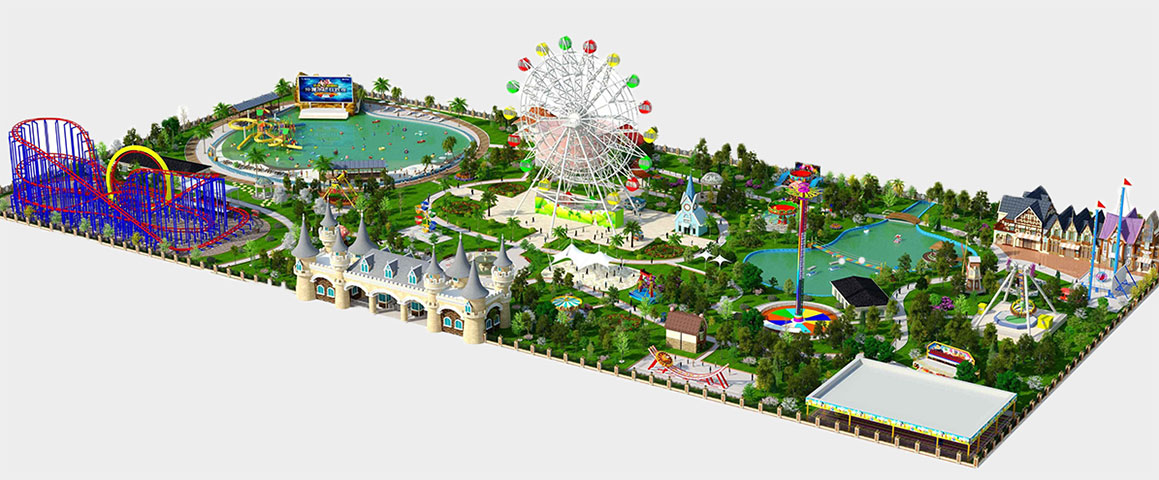 3D amusement park project design - Beston amusement equipment factory